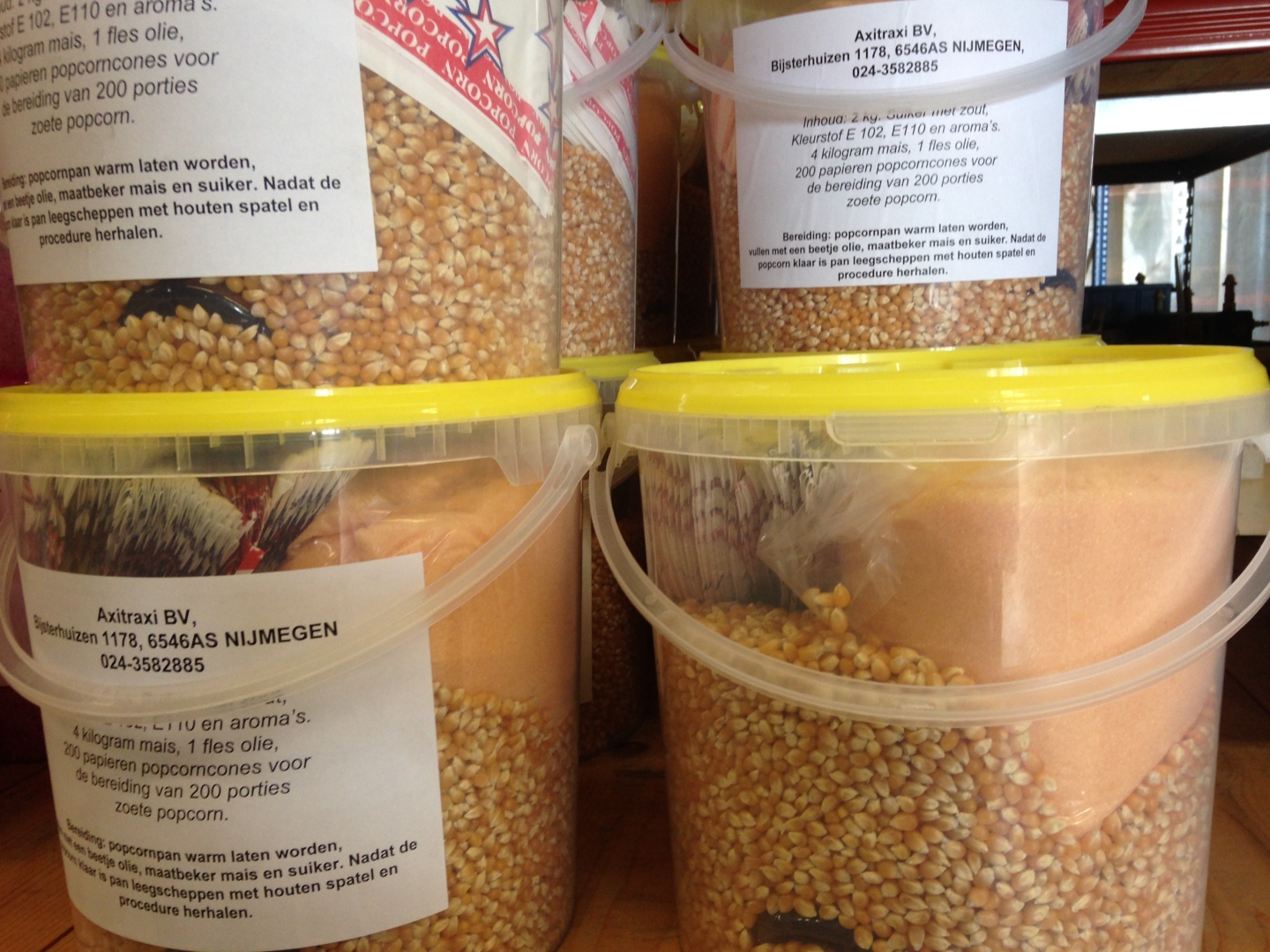 Popcorn ingrediënten ca. 200 zakjes - Axitraxi B.V.